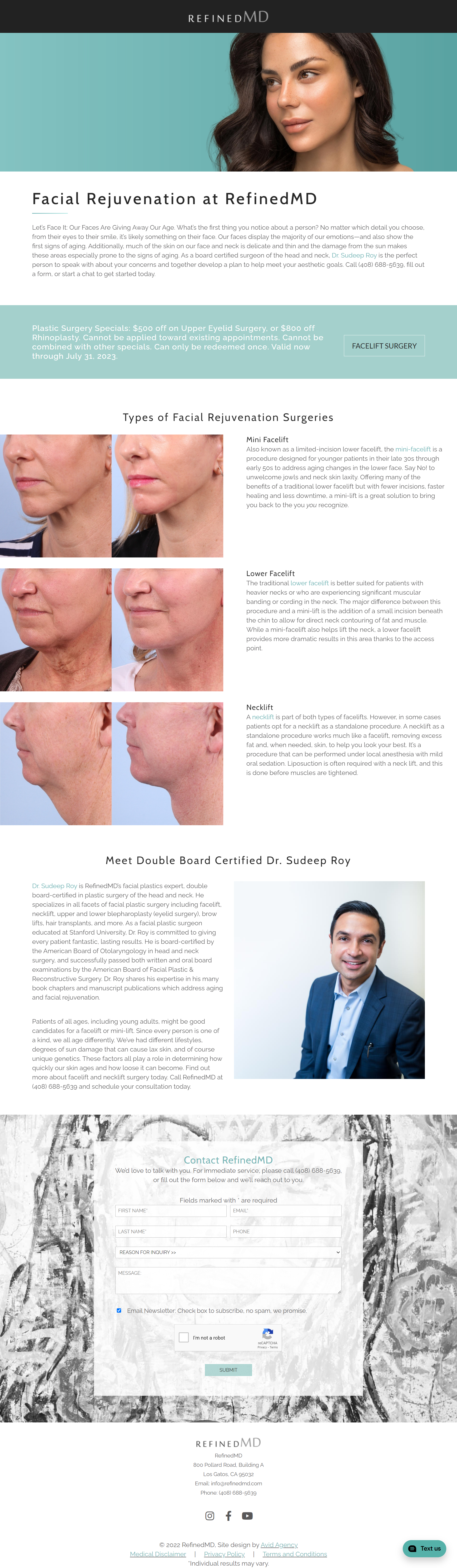 Top 7 High-Converting Plastic Surgery Landing Page Examples 2023