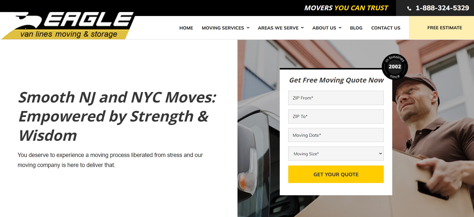 Top 10 Moving Company Landing Page Examples 2024