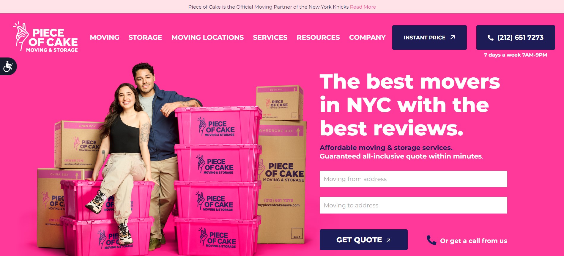 Top 10 Moving Company Landing Page Examples 2024